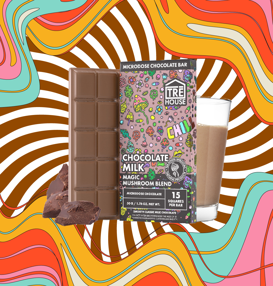 Magic Mushroom Chocolate Bar by TRE House — GodsbeardCult