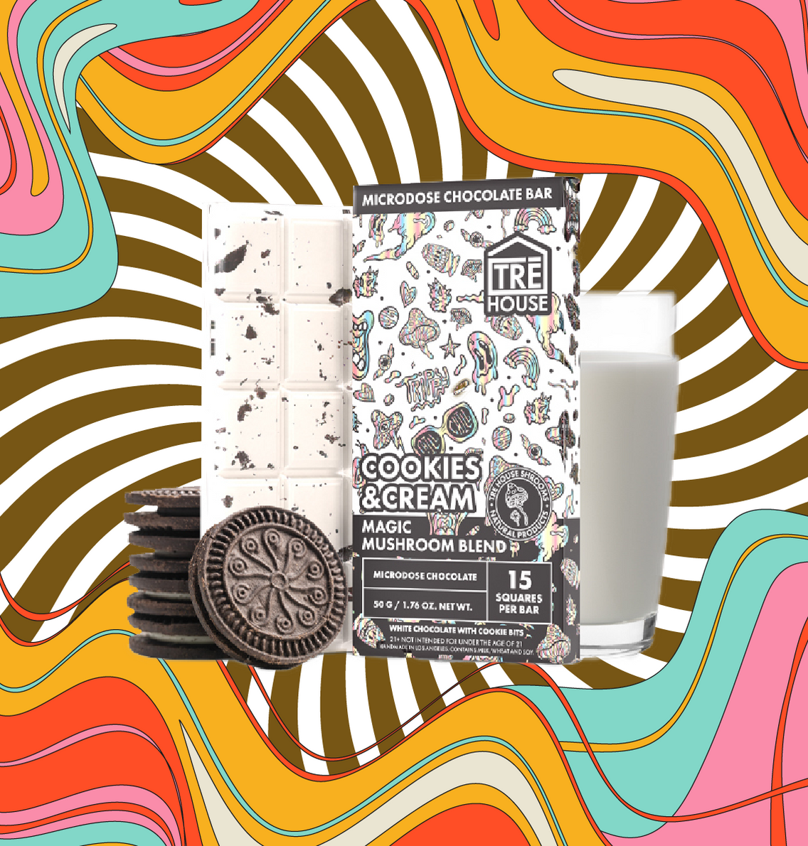 Magic Mushroom Chocolate Bar by TRE House — GodsbeardCult